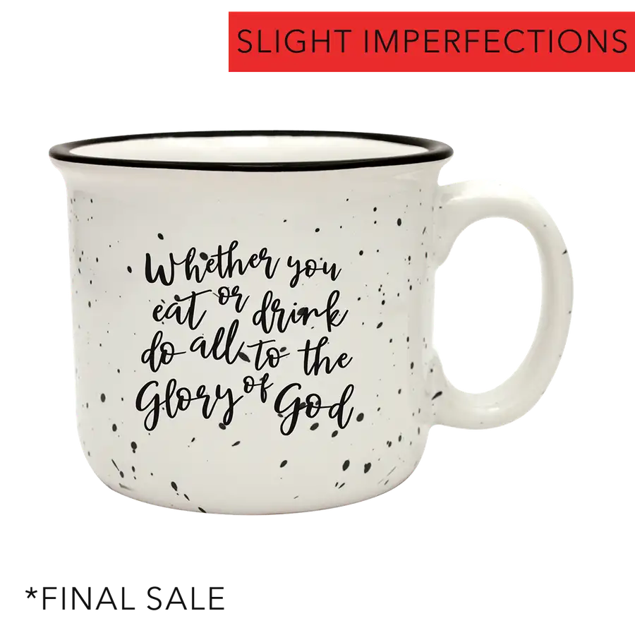 Whether You Eat or Drink (Script) Camp Mug | Missional Wear
