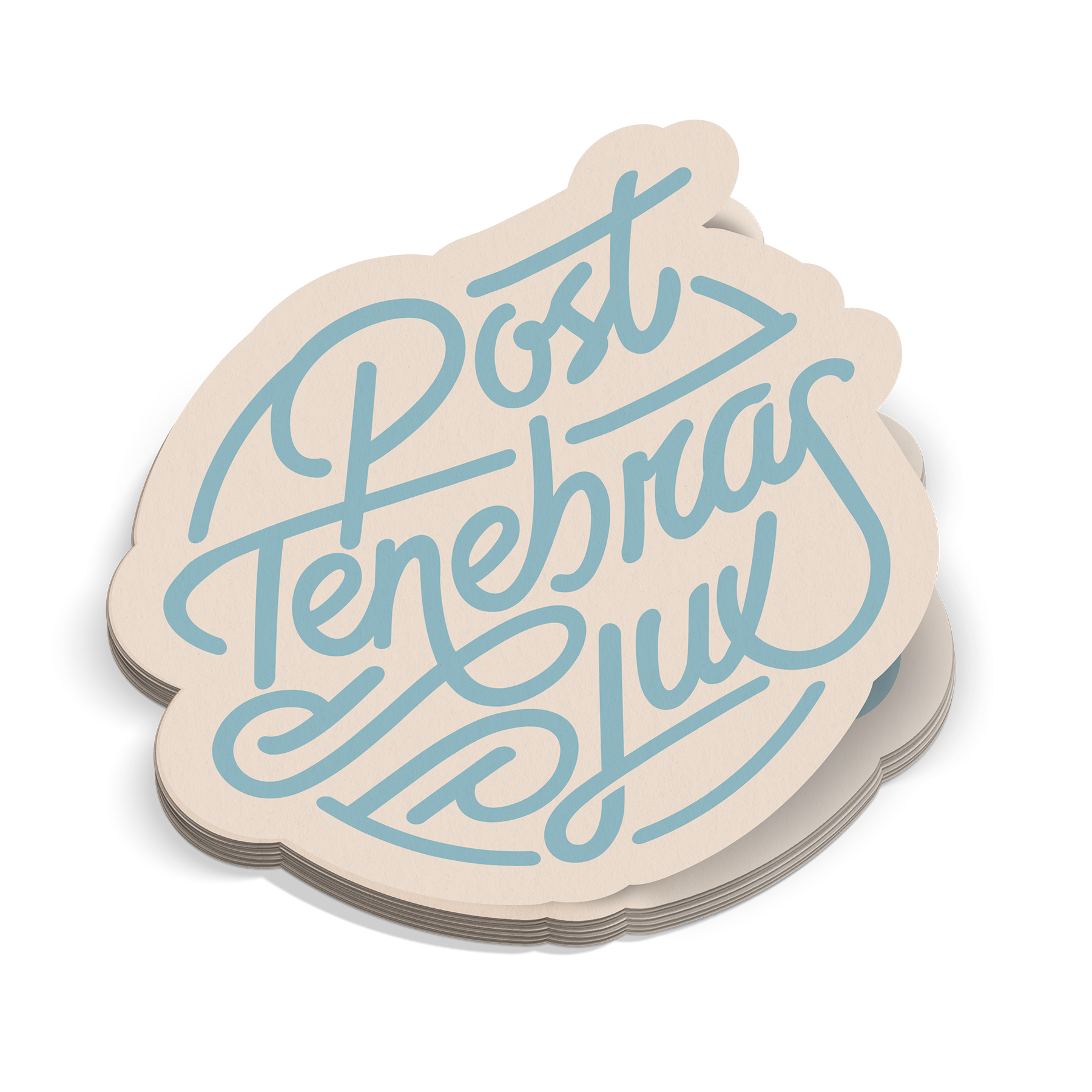 Post Tenebras Lux Sticker | Missional Wear Post Tenebras Lux Sticker | Missional Wear