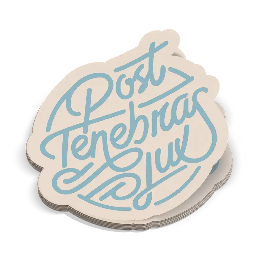 Post Tenebras Lux Sticker | Missional Wear